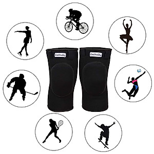 EASTBUDDY Volleyball Knee Pads for Women Men Girls,Anti-Slip Collision Avoidance Kneepads with Thick Sponge for Dance Basketball Football