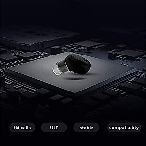 SANWENYU Single Ear Wireless Earbud Bluetooth Headset in-Ear Mini Invisible Headphone Business Earphone (Black)