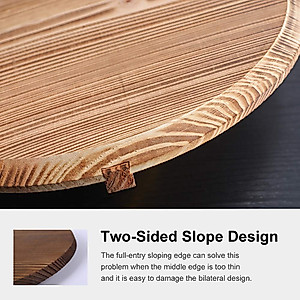 Wooden Wok Lid, Round Natural Wood Wok lid Wood Wok Lid With Handle, Lightweight Cedarwood Wok Lid for Stir Fry Pan, Anti-Hot, Anti-Spillover Wooden Kitchen Accessories