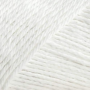 Bulk Buy: Lily Sugar 'n Cream 100% Cotton Yarn (2-Packs) ~ Solids ~ 4 oz. Super Size Skeins (White SS #18001)
