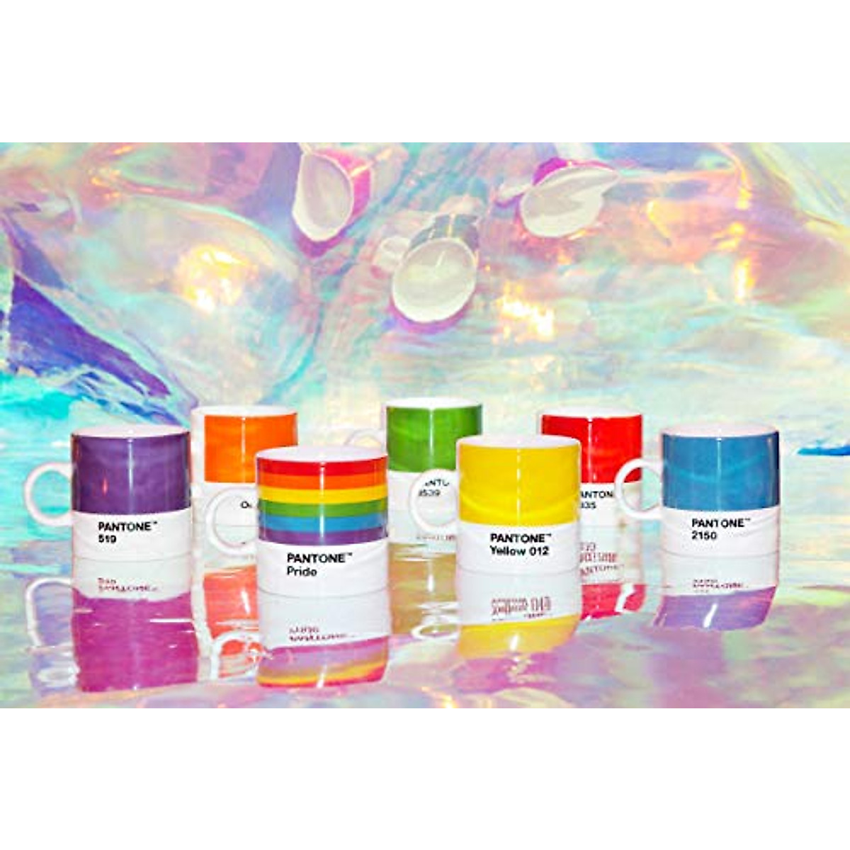 Pantone Copenhagen.design Espresso Cup, Small Coffee Cup, fine China (Ceramic), 120 ml, Pride - in Gift Box