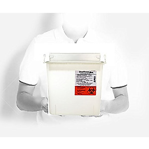 OakRidge Products 5 Quart Size (Pack 2) Sharps Container, Touchless Disposal
