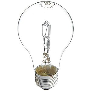 GE Lighting 043168787963 78796 43 Watt Clear A19 Halogen Light Pack of 3 (Each 2 Bulbs), 6 Count (Pack of 1)