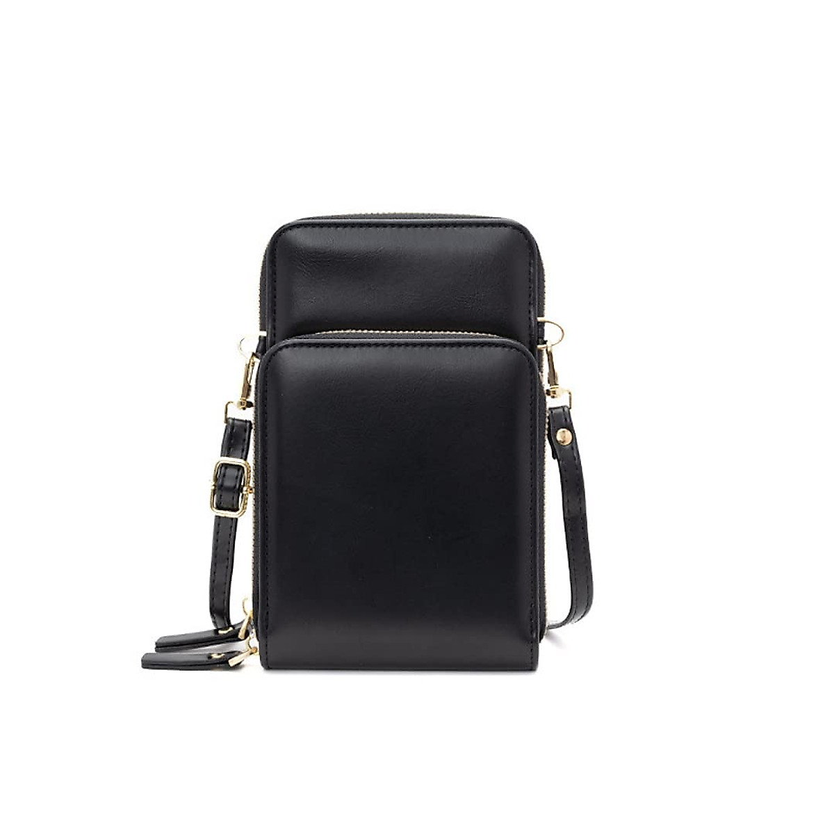 ISYSUII Crossbody Bags for Women for Samsung Galaxy Note 9 Cell Phone Wallet Purse with Credit Card Holder Adjustable Shoulder Strap Leather Handbag Clutch for Women Girls Gift,Black