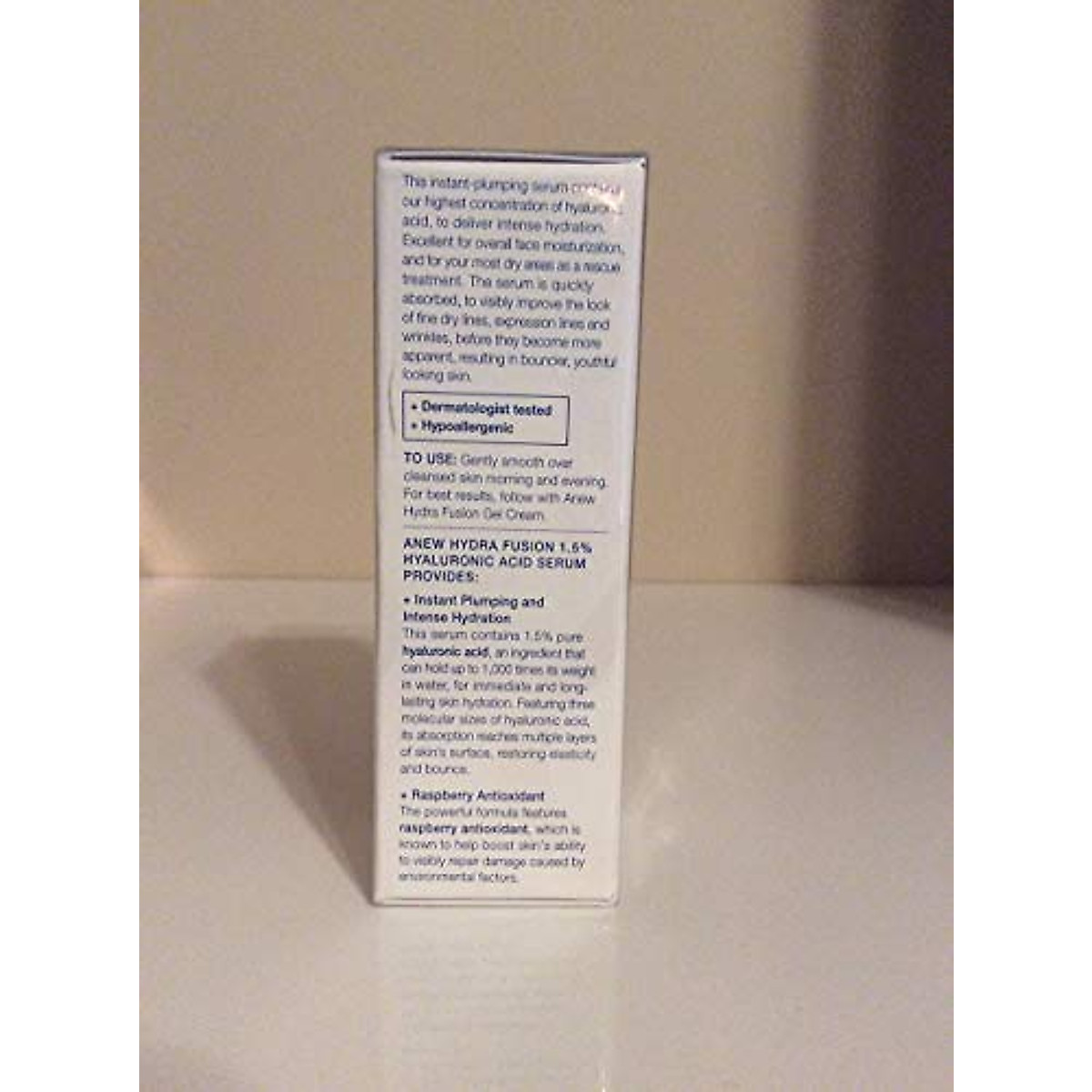 Avon Anew Hidra fusion Serum 1.5% hyaluronic acid