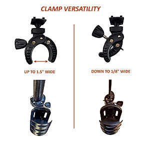 Crescendo CR-25 Drink Bottle Holder - Cup Caddy - Water, Other Beverage - Mount Clamp Accessory for Mic Stand, Handle Bar, Pole, Music or Microphone Boom Stand