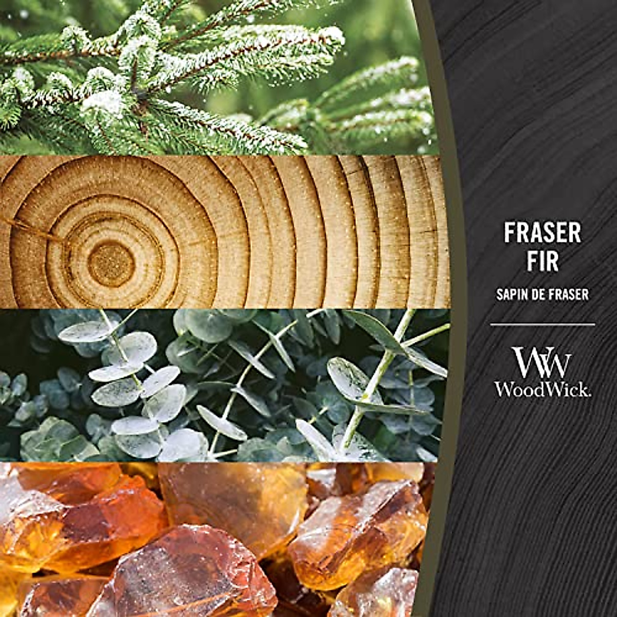 WoodWick 5038581054674 Candle Large Frasier Fir 93175E, one Size.