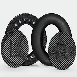 QC35 ii Replacement Earpads, Soft & Comfort for Bose QuietComfort 35 Ear Cushion Ear Pads Compatible with Bose QC35 II QC35 Wireless Over-Ear Headphones (Black)