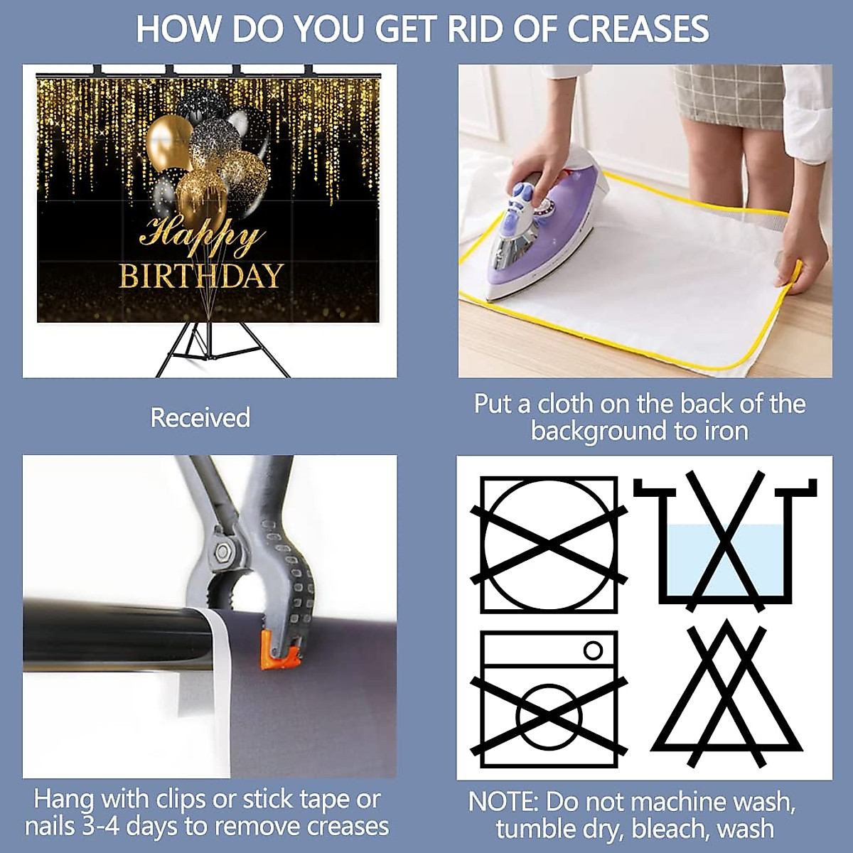 ASOONYUM 7x5ft Happy Birthday Backdrop Black Gold Glitter Bokeh Balloons Happy Birthday Banner for Women Girl 21st 40th 50th Sweet 16th Themed Birthday Party Decorations Golden Sequin Spots Background