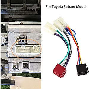 ISO to Toyota Car Audio Radio Stereo Power Wiring Harness Cable Loom Adapter Plug fit for Toyota Tacoma 2005-2020, RAV4 1994-2020, Subaru 2012-2019 WRX, 2018-2021 Forester Non-JBL System