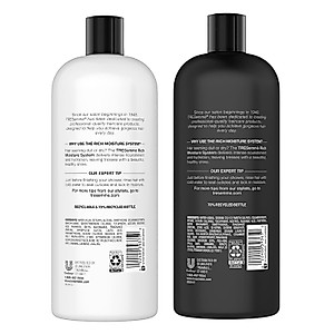 TRESemmé Shampoo and Conditioner Rich Moisture Set Deep Conditioner with Vitamin E for Dry, Damaged Hair, Hair Care with Vitamins and Biotin Shampoo, 56 Fl Oz (Set), Pack of 3, 8.0 Count