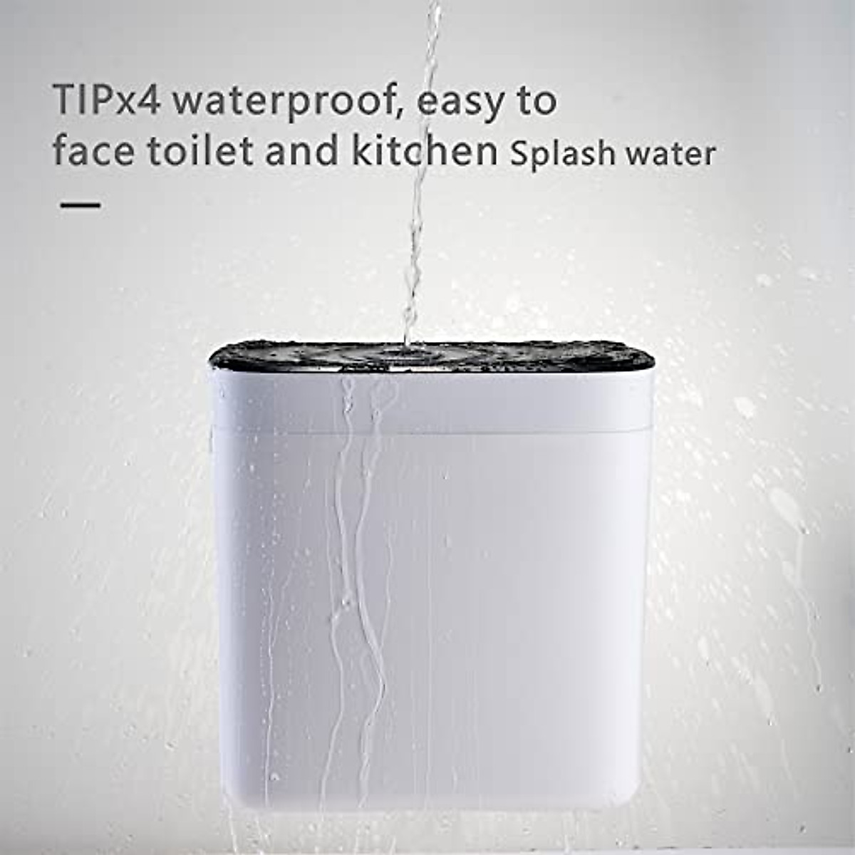 Eyuepu Trash Can 5 Gallon Smart Sensor Garbage 19L Can with Press Top Lid for Bathroom ,Living Room,Office and Kitchen