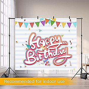 Backdrop Stand for Parties, CPLIRIS 6.5x10ft Adjustable Photo Backdrop Stand Background Support with 4 Spring Clips, 2 Sandbag, 4 Backdrop Holder Clip for Parties, Baby Shower, Birthday