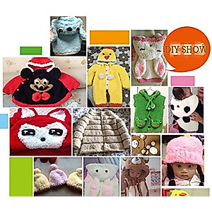 OURVER (32 Red) Celine lin One Skein Super Soft Warm Coral Fleece Fluffy Knitting Yarn Baby Blanket Yarn, 5 Rolls x100g