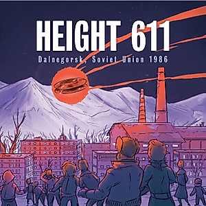 UFO Tops - Height 611 | Metal Spinning Top | Inspired by The 1986 Soviet Union UFO Incident | Raw Stainless Steel UFO Body and Fireball Red Power Core™