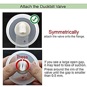 Maymom 12 Count Duckbill Valves for Spectra S1 Spectra S2 Spectra 9 Plus. Not Original Spectra Pump Parts Replace Spectra Duckbill Valve Not Original Spectra S2 Accessories Work w/Spect (White.18)