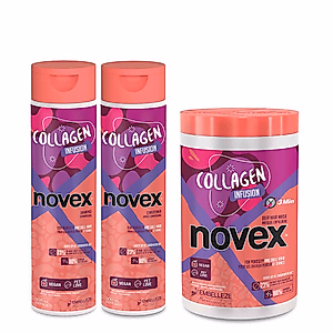 NOVEX Shampoo 10.1oz + Conditioner 10.1oz + Mask 35oz Set