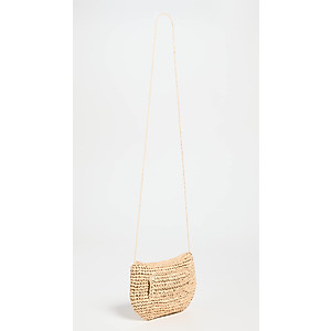 Hat Attack Women's Straw Belt Bag, Natural, Tan, One Size