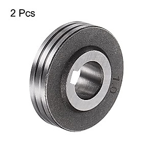 HARFINGTON 2pcs Mig Welder Wire Feed Drive Roller 35x12x11x4mm Keyway Width Roll Parts Replacement U Groove 0.04"