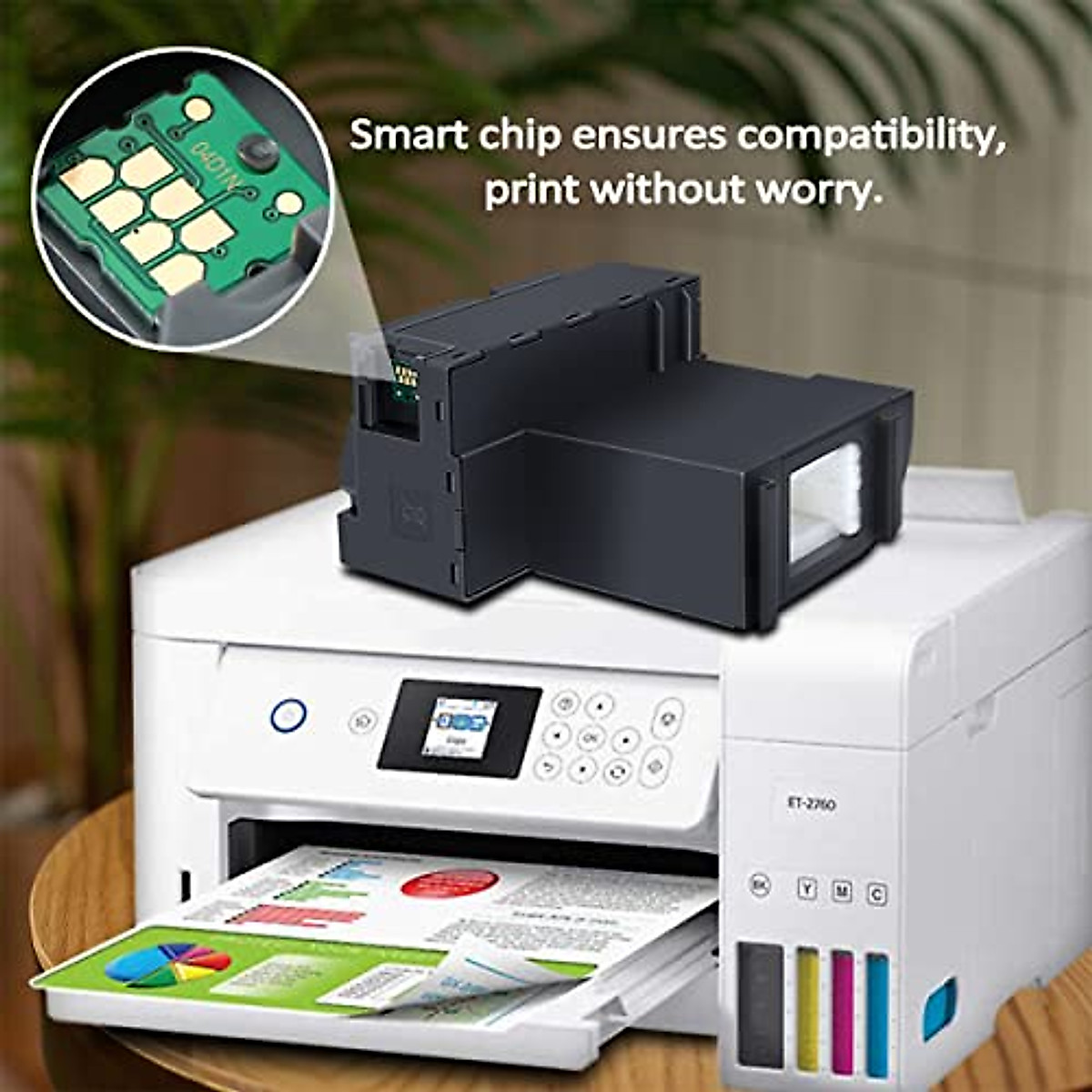 LiTuhorse T04D1 T04D100 Ink Maintenance Box for ET-15000 ET-4750 ET-4760 ET-3750 ET-3760 ET-2760 ET-3700 ET-3710 ET-3830 ET-3850 ET-4850 WF-2860 ET-5170 ET-M1000 ST-3000 XP-5100 Printers 2-Pack