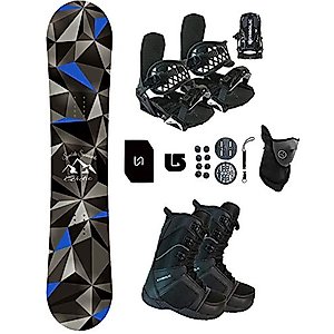 Symbolic Arctic Women's Snowboard & Bindings & Boots +Leash+Stomp+Mask+Burton Decal Package (9 Women Black Symbolic Binding+Boot, 150cm Hybrid Rocker)