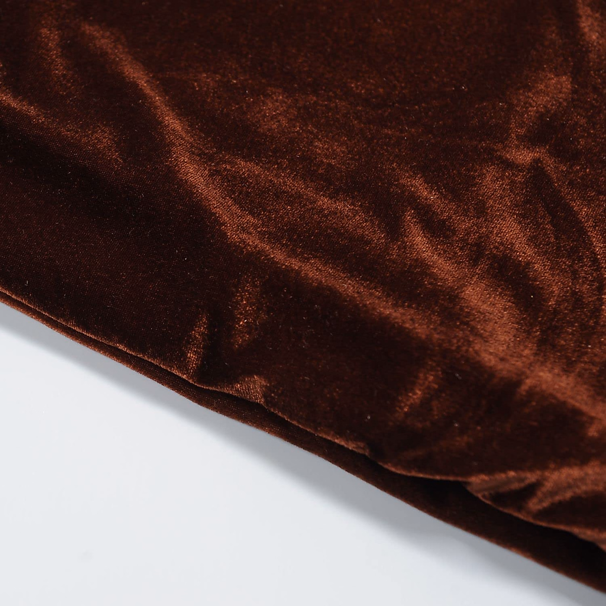 The Wide 60" Spandex Velvet Fabric with Soft Handfeel for Costume, Apparel, Craft and Sewing by Yard(Chocalate 1Yard)