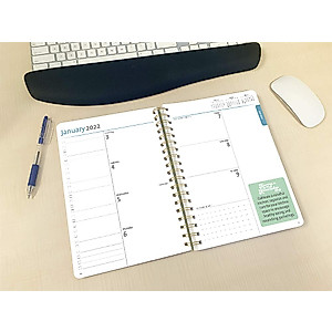 Big Ambitions 2022 6.9 x 9.8 Inch Weekly Karma Planner by Brush Dance | Thicker and Bigger than Average Planner | Artwork Motivation Inspiration