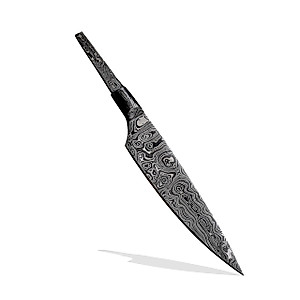 Custom Hand Forged Damascus Steel Blank Blade Chef Knife - Kitchen Knife Forged Bolster Damascus Billet Bar Handmade Knife Making Supply | Hercules Knives