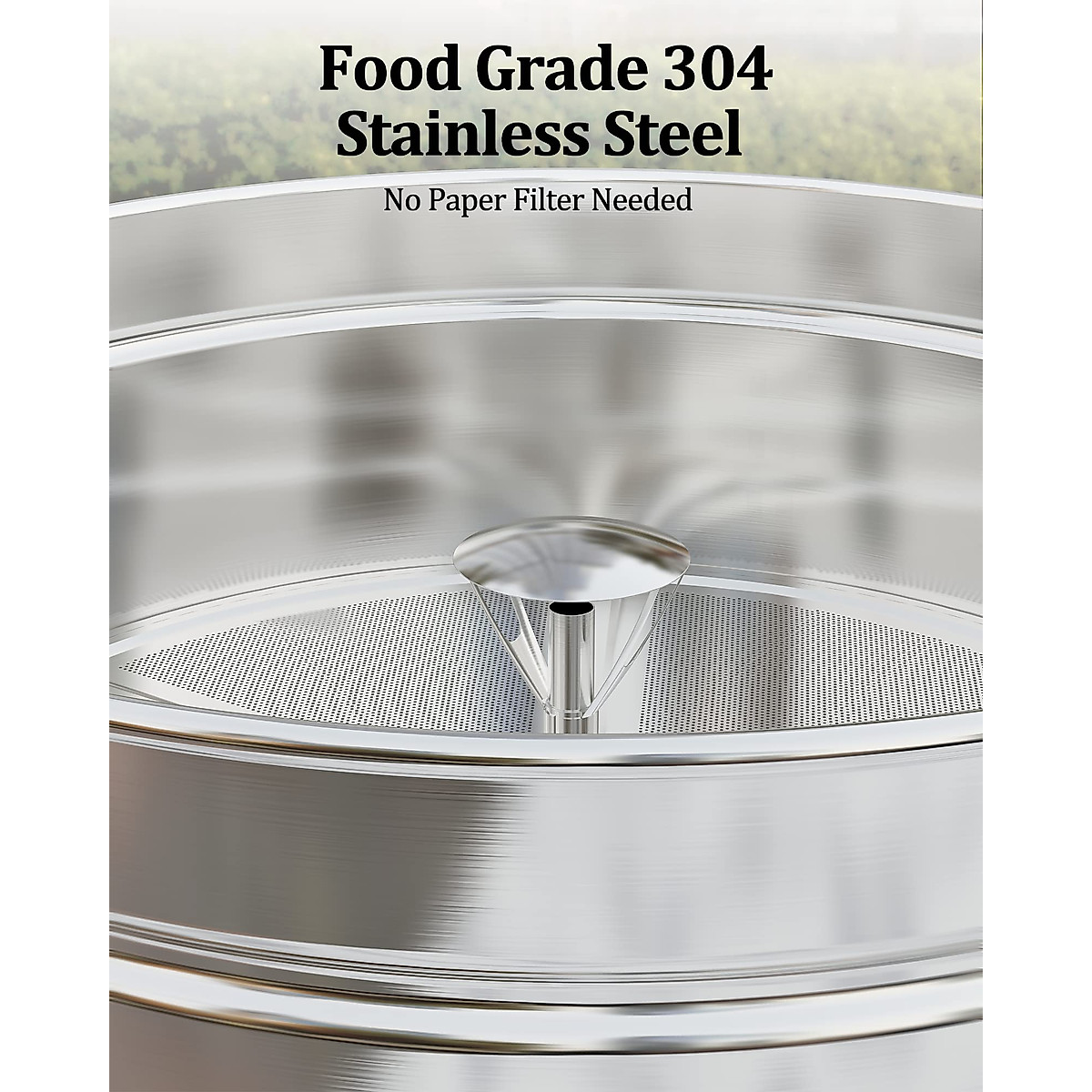 Takywep 120 Cup Stainless Steel Coffee Urn, Large Capacity Commercial Coffee Maker Perfect for Church, Meeting rooms, Lounges, and Other Large Gatherings-18L