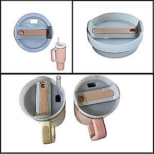 40 OZ Tumbler Lids compatible with Stanley Tumbler 40 OZ, Clear Spill Proof H 2.0 Tumbler Cover compatible with Stanley Cup (1 PCS Pink)