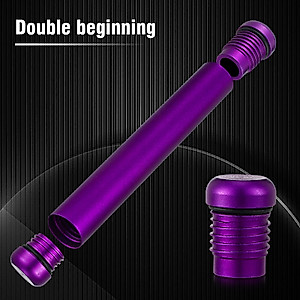 Amylove 5 Pieces Cute Small Metal Aluminum Waterproof Metal Case for Purse Pocket Travel, 4.5 Inches(Purple, Gold, Pink, Red, Black)