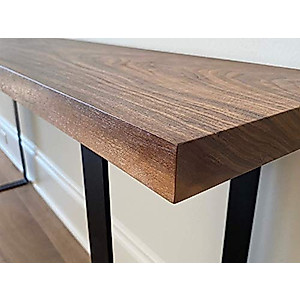 Solid Walnut Narrow Computer Desk - Writing Desk | Farmhouse Desk | Solid Wood Desk
