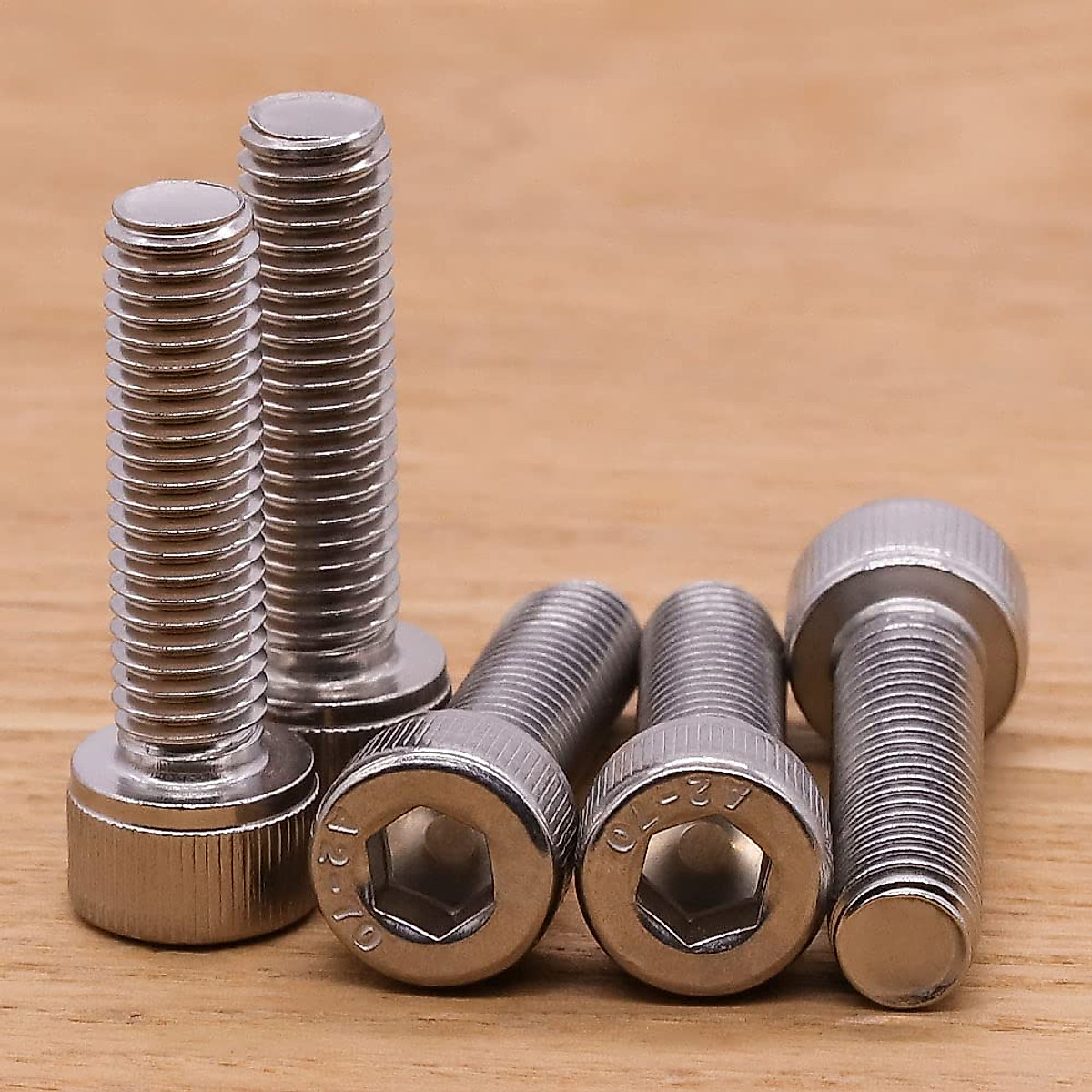 1/4-20 x 2 Socket Head Cap Screw Bolt, 304 Stainless Steel 18-8, Allen Hex Drive, Coarse Thread UNC, 10 PCS