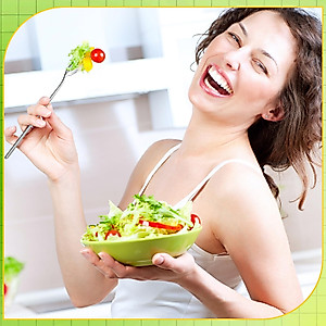 FillTouch 20 Pcs Stainless Steel Sporks Salad Forks Long Handle Dessert Ice Cream Spoons Fork Reusable Fruit Appetizer Forks for Everyday Use, Back to School Lunch Supplies Camping Hiking (5.9 Inches)