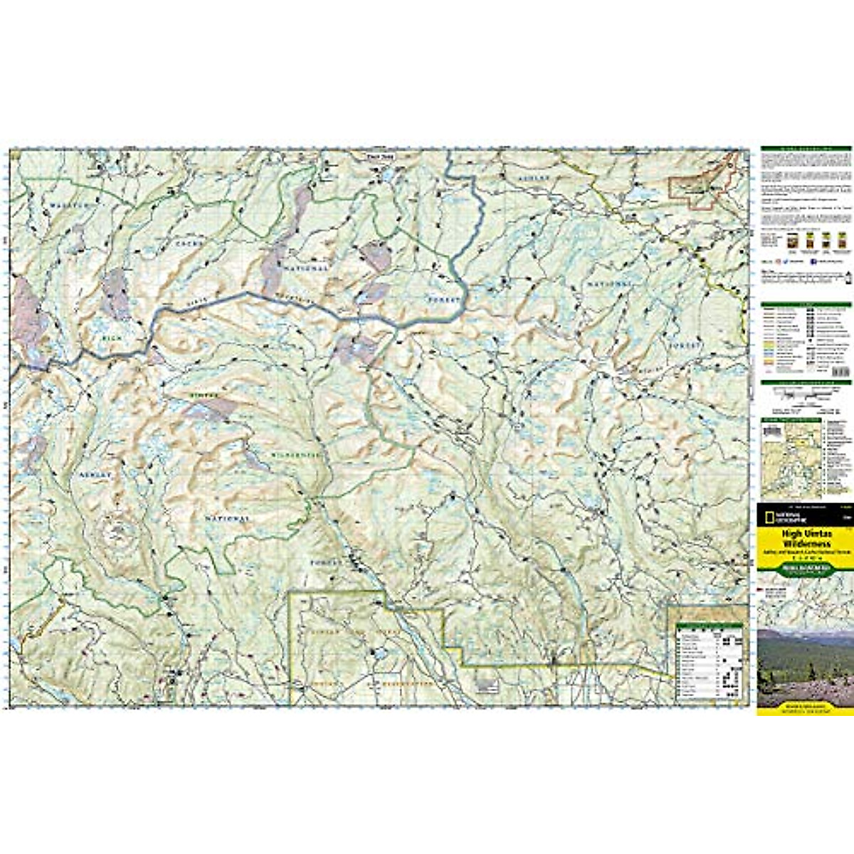 High Uintas Wilderness Map
