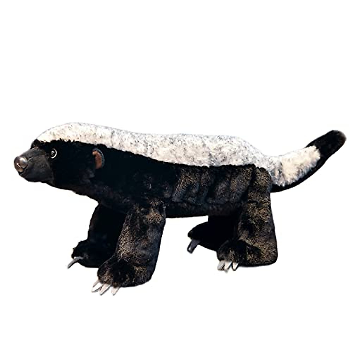 FRANKIEZHOU Honey Badger Stuffed Animal-Black 15.75",Realistic Badger Plush Toy, Honey Badger Stuffed Toy,Soft and Durable, Toy for Boy,Girl Toys,Gifts for Kids,Pillow Animals, Home Decor,Hugging Toy