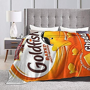 Wabaodan Goldfish Ultra-Soft Micro Fleece Blanket 50" X40