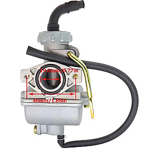 PZ20 Carburetor Replacement for Kazuma Baja 50cc -125cc TaoTao 110B NST SunL Chinese Quad 4 stroke ATV 4 wheeler Go kart Dirt Bike CRF50F XL75 CRF80F XR50R with 35MM Air Filter +Inlet Pipe Manifold