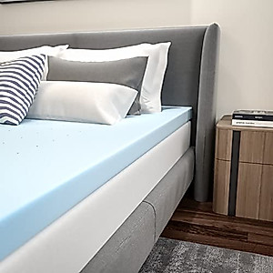 BizChair 3" Cool Gel Infused Hypoallergenic Cooling Memory Foam Mattress Topper - Full