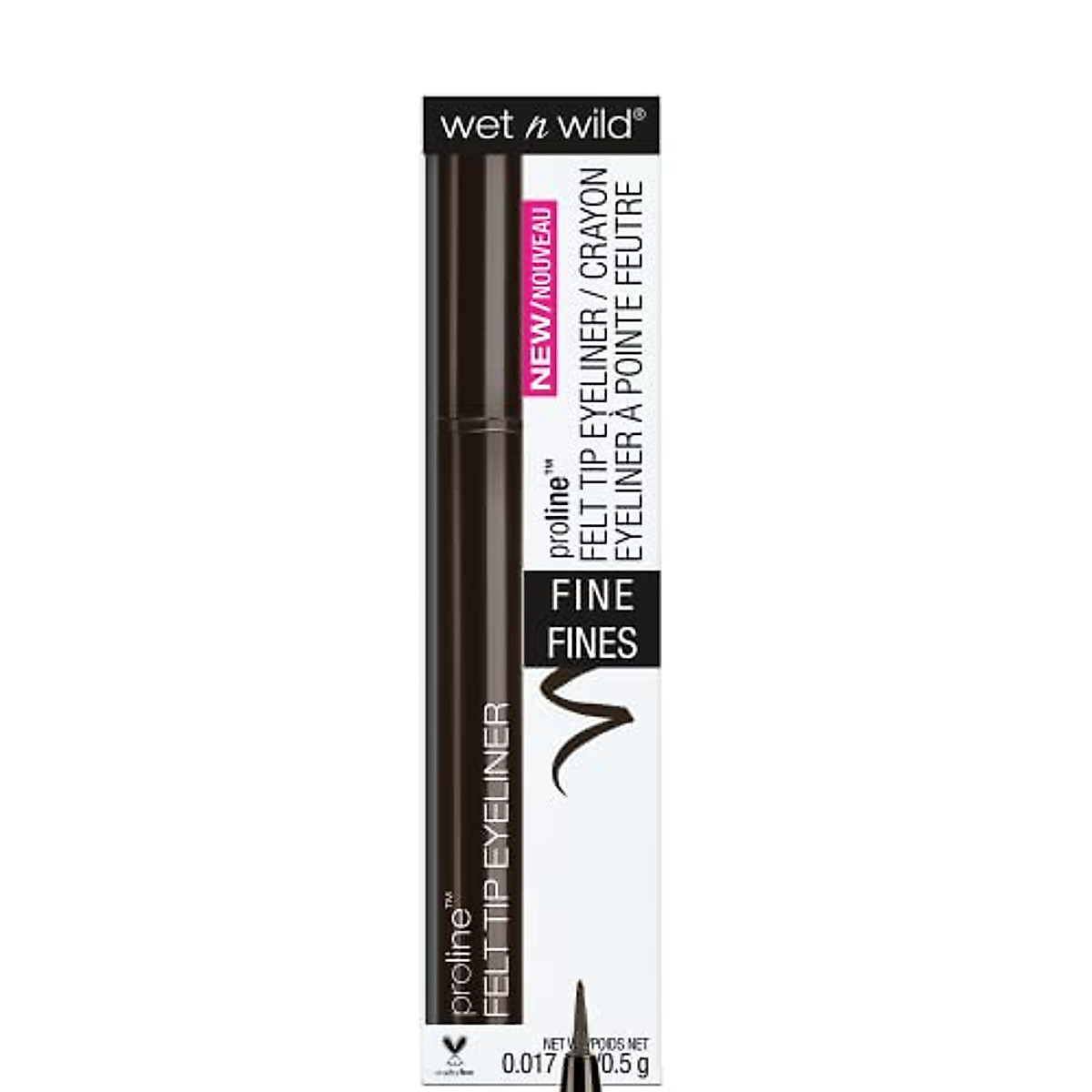 Wet 'n Wild Proline Felt Tip Eyeliner Dark Brown, .017z