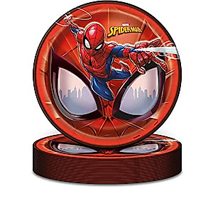His Amazing Friends Birthday Party Decorations Spider Birthday Decorations Plates,Cups,Tablecloth,Superhero Party Decorations for 20 Guests
