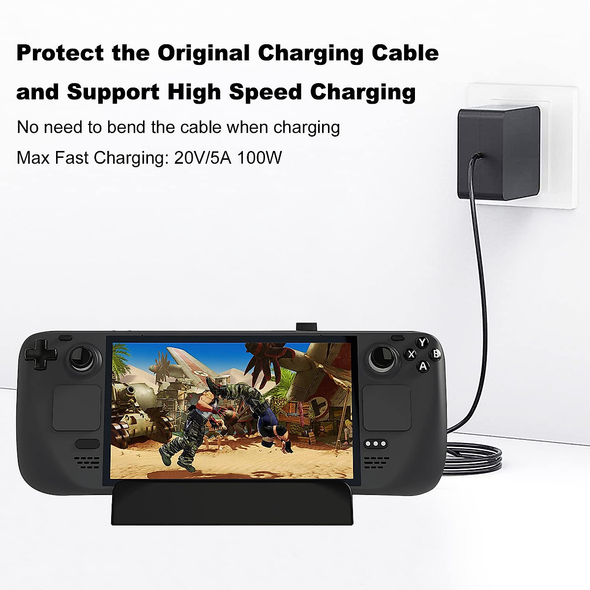 AreMe 180 Degree Angle USB C Adapter 2 Pack, 180° U Shape Male to Female 10Gbps PD 100W Adapter Compatible with Steam Deck, Switch, Laptop, Tablet, Phone and More Type C Devices