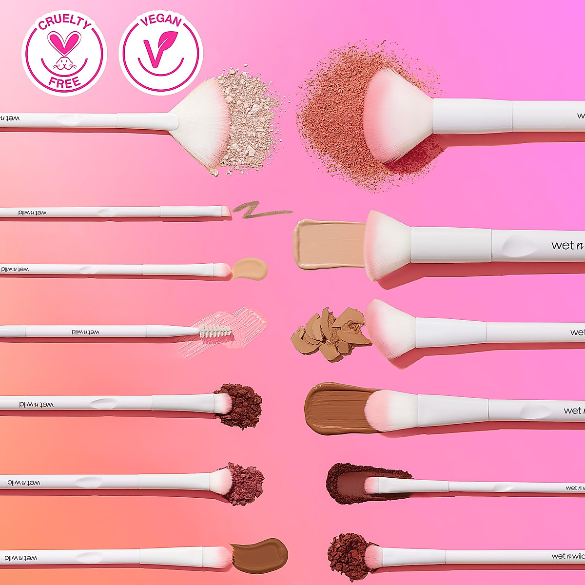 wet n wild Essential Makeup Brush| Brow & Liner Brush| Flat Angled Liner Brush| Ultra-Thin Precision| Soft Fibers