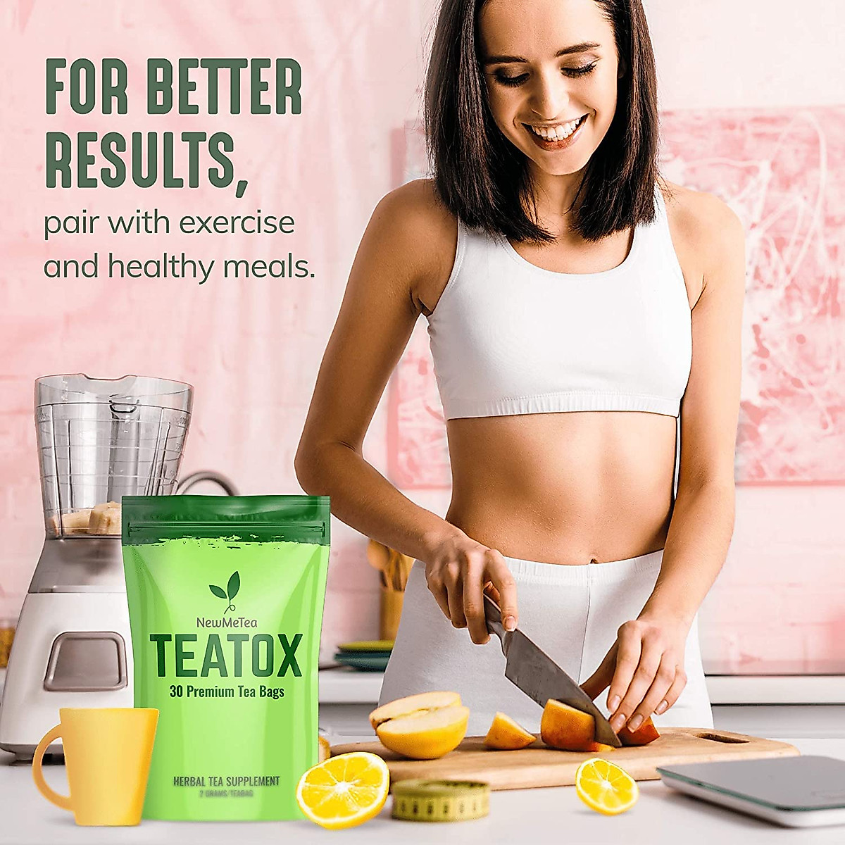 30 Day Detox Tea for Women & Men, All-Natural Herbal Teatox, Energy, Digestion, Body & Immune, Detox Cleanse with Senna Leaf, Keto, Vegan, Non-GMO