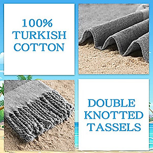 Oversized Cotton Turkish Sandproof Beach Towel Blanket Adult-74"x38" Extra Large Big Sand Free Quick Dry Bag Compact Lightweight Travel Swim Towels, Essentials Cruise Accessories Vacation Stuff Turtle