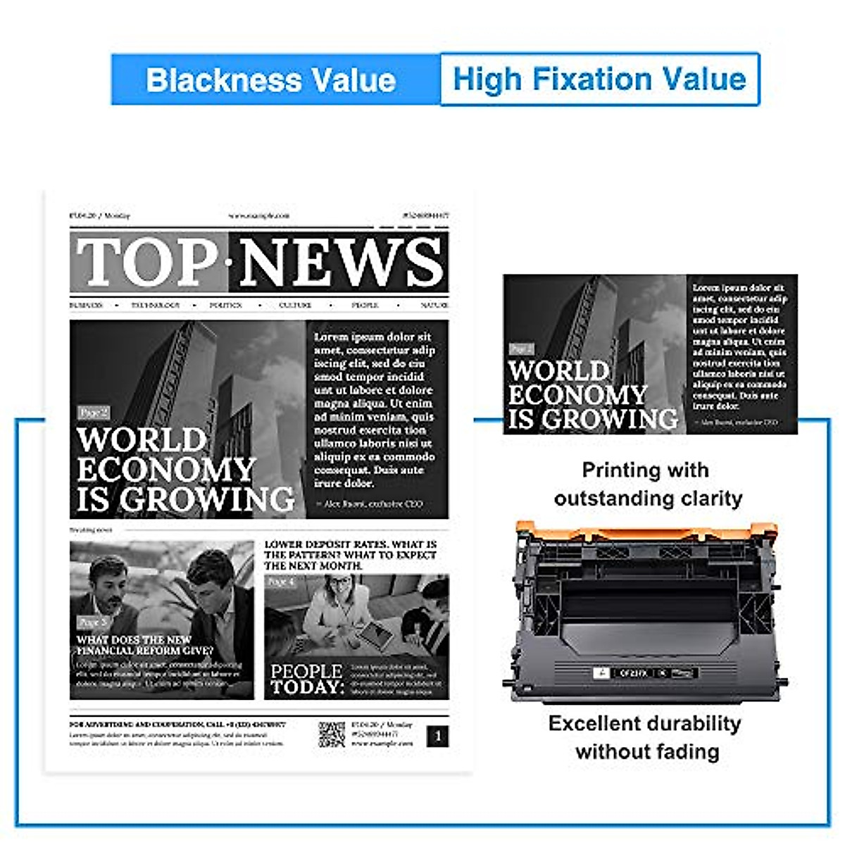 TRUE IMAGE Compatible Toner Cartridge Replacement for HP 37X CF237X 37A CF237A Enterprise M607 M608 M607n M607dn M608n M608dn M608x M609 MFP M631 M632 M633 Printer (Black, 1-Pack)