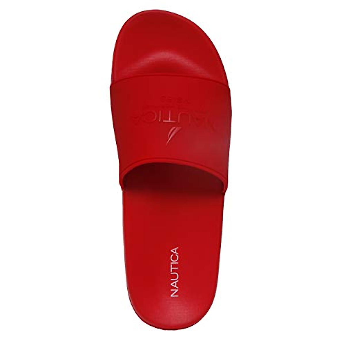 Nautica Men's Athletic Slide Comfort Sandal-Porter-Red-Size-11