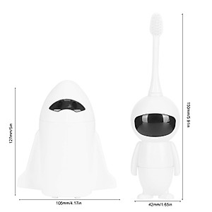 Sonic Rechargeable Kids Electric Toothbrush with 3 Brush Head, Cute Shaped Toothbrush for Children, IPX7 Waterproof