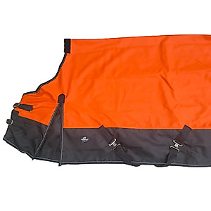 1200D Waterproof and Breathable Horse Sheet TGW Rding Horse Blanket (76", Wine)