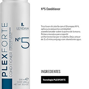 Lendan - Hair Conditioner - Nº5 Conditioner - 300 ml - With Plexforte Technology - Reduces Hair Breakage - Restores Hair Strength - Adds Shine and Softness - Anti-Frizz
